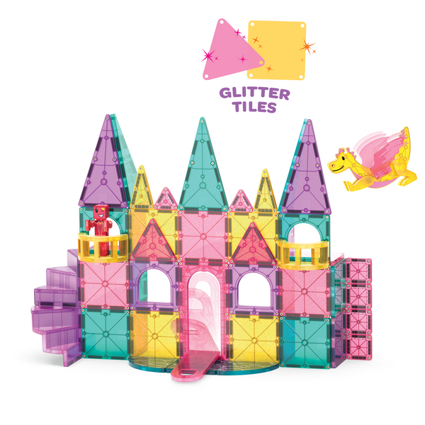 MAGNA-TILES® Castle DLX 48-Piece Set – Magnetic Building Set – MAGNA TILES