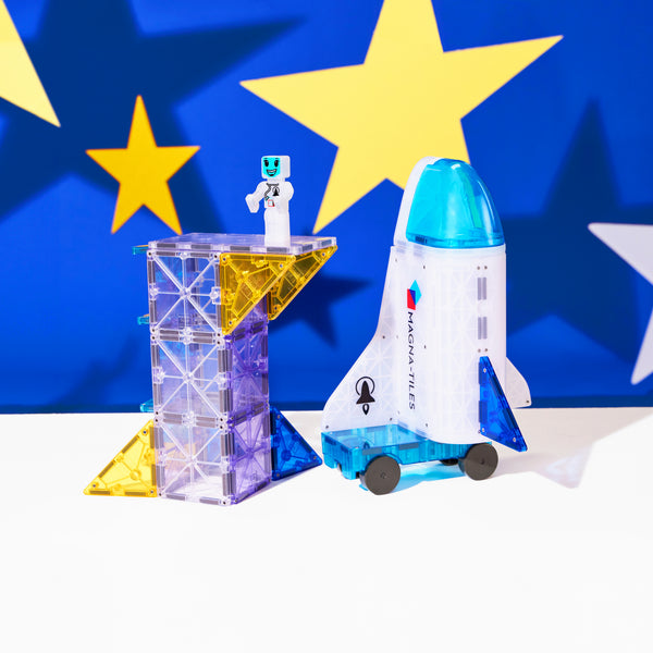 MAGNA-TILES® Space 32-Piece Set – Magnetic Building Set for Creative ...