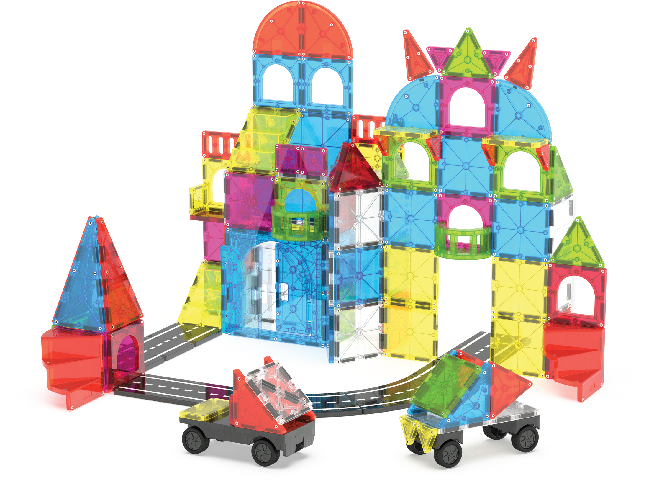 MAGNA-TILES® City Center™ – 110-Piece Magnetic Building Set for Kids ...