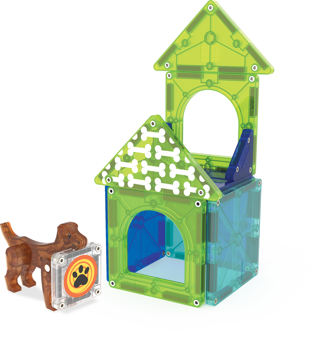 MAGNA-TILES® Dog House 13-Piece Set – Magnetic Building Toy – MAGNA TILES