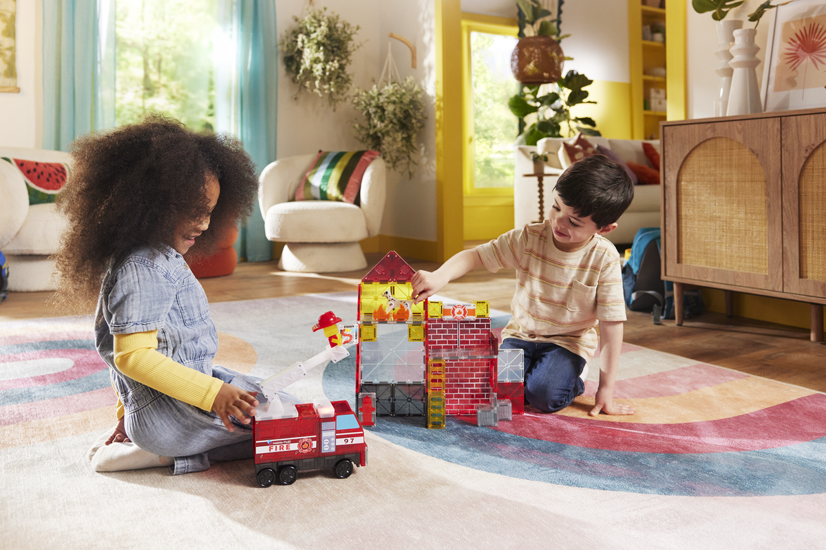 MAGNA-TILES® Fire Station 50-Piece Set – Magnetic Building Toy – MAGNA ...