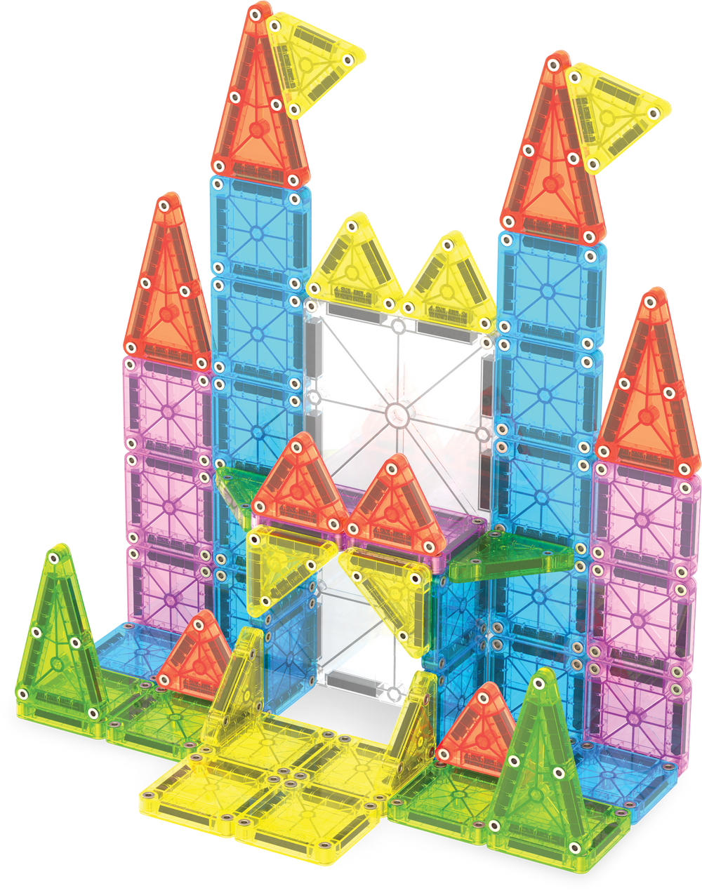 MAGNA-TILES® Travel Set Deluxe 55-Piece Set – Magnetic Building Toy ...