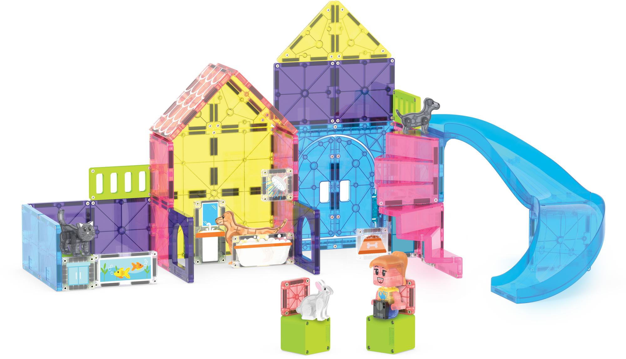 MAGNA-TILES® Pet Playhouse 50-Piece Set – Magnetic Building Toy – MAGNA ...