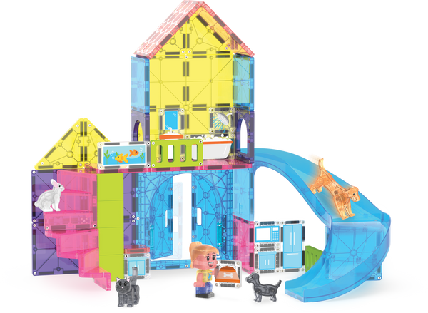 MAGNA-TILES® Pet Playhouse 50-Piece Set – Magnetic Building Toy – MAGNA ...