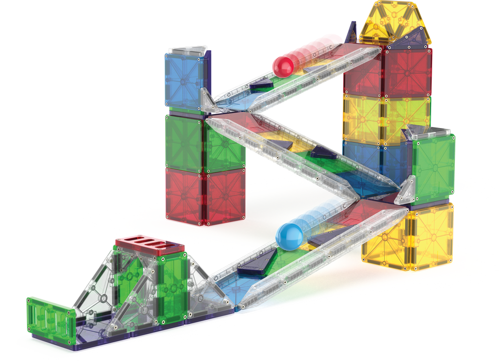 MAGNA-TILES® Rail Racers Deluxe Set – 90-Piece Magnetic Toy – MAGNA TILES