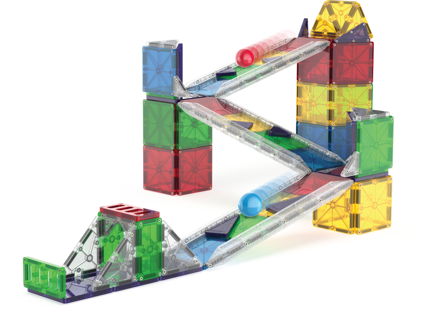 MAGNA-TILES® Rail Racers Deluxe Set – 90-Piece Magnetic Toy – MAGNA TILES