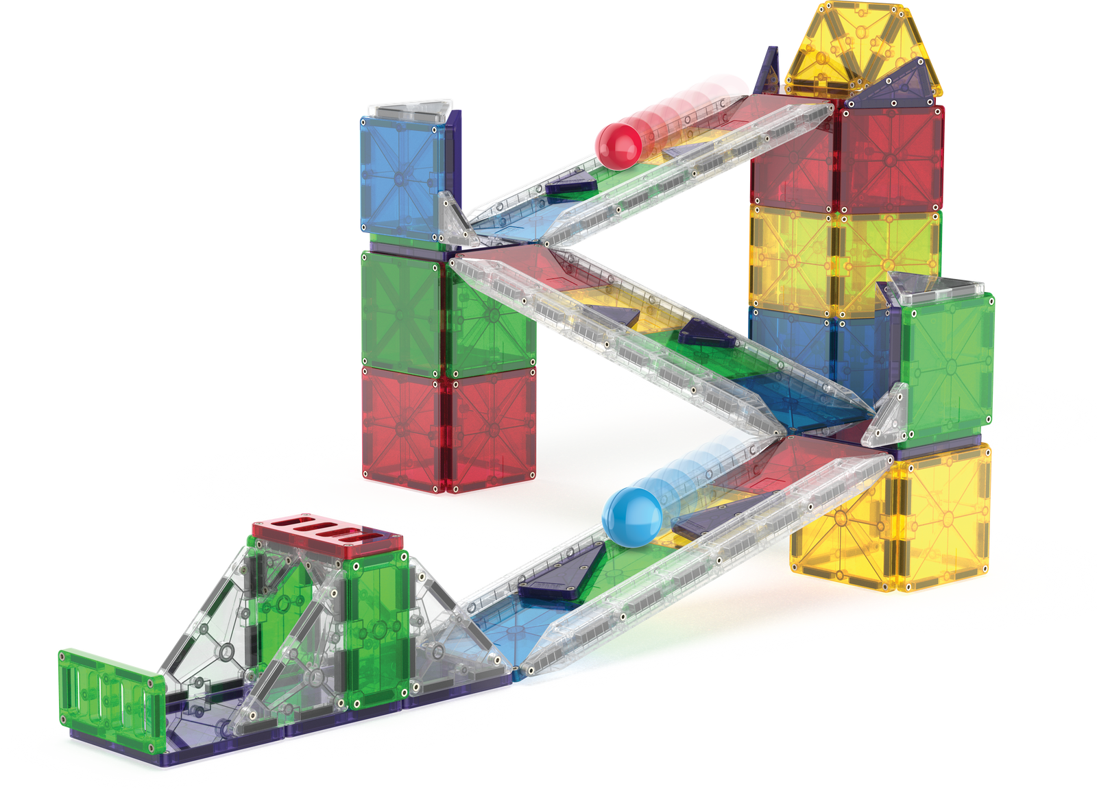 MAGNA-TILES® Rail Racers Deluxe Set – 90-Piece Magnetic Toy – MAGNA TILES