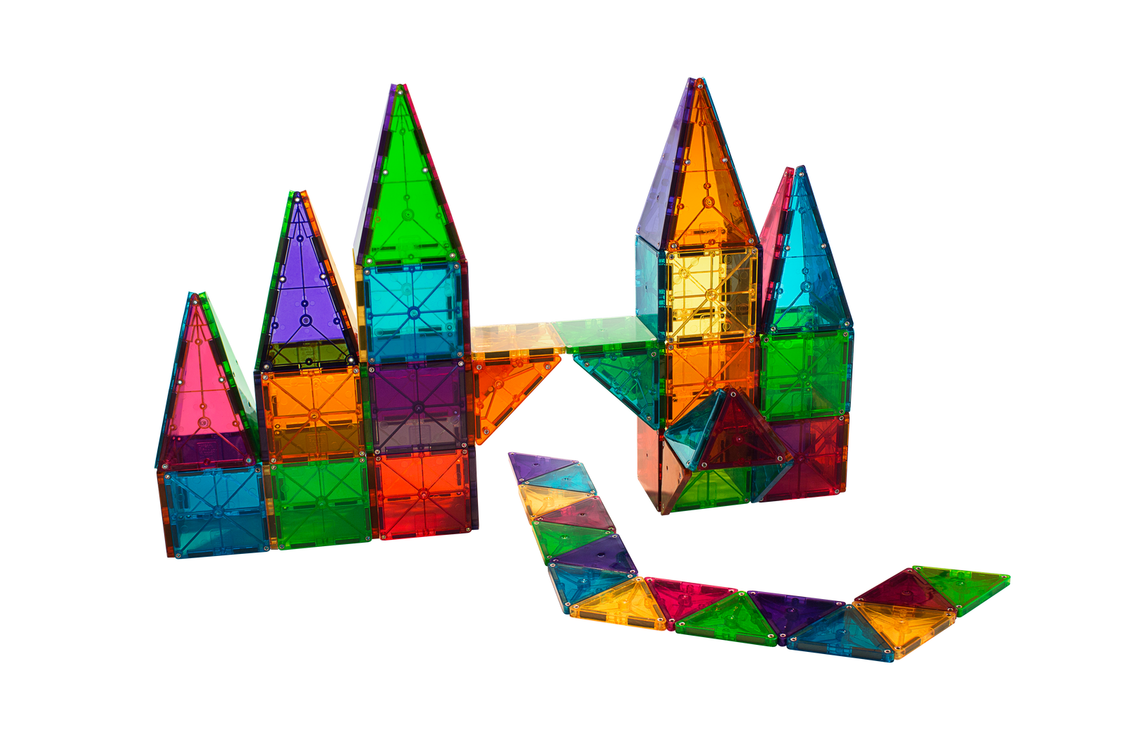 MAGNA-TILES® Classic 100-Piece Set – Magnetic Building Tiles for ...