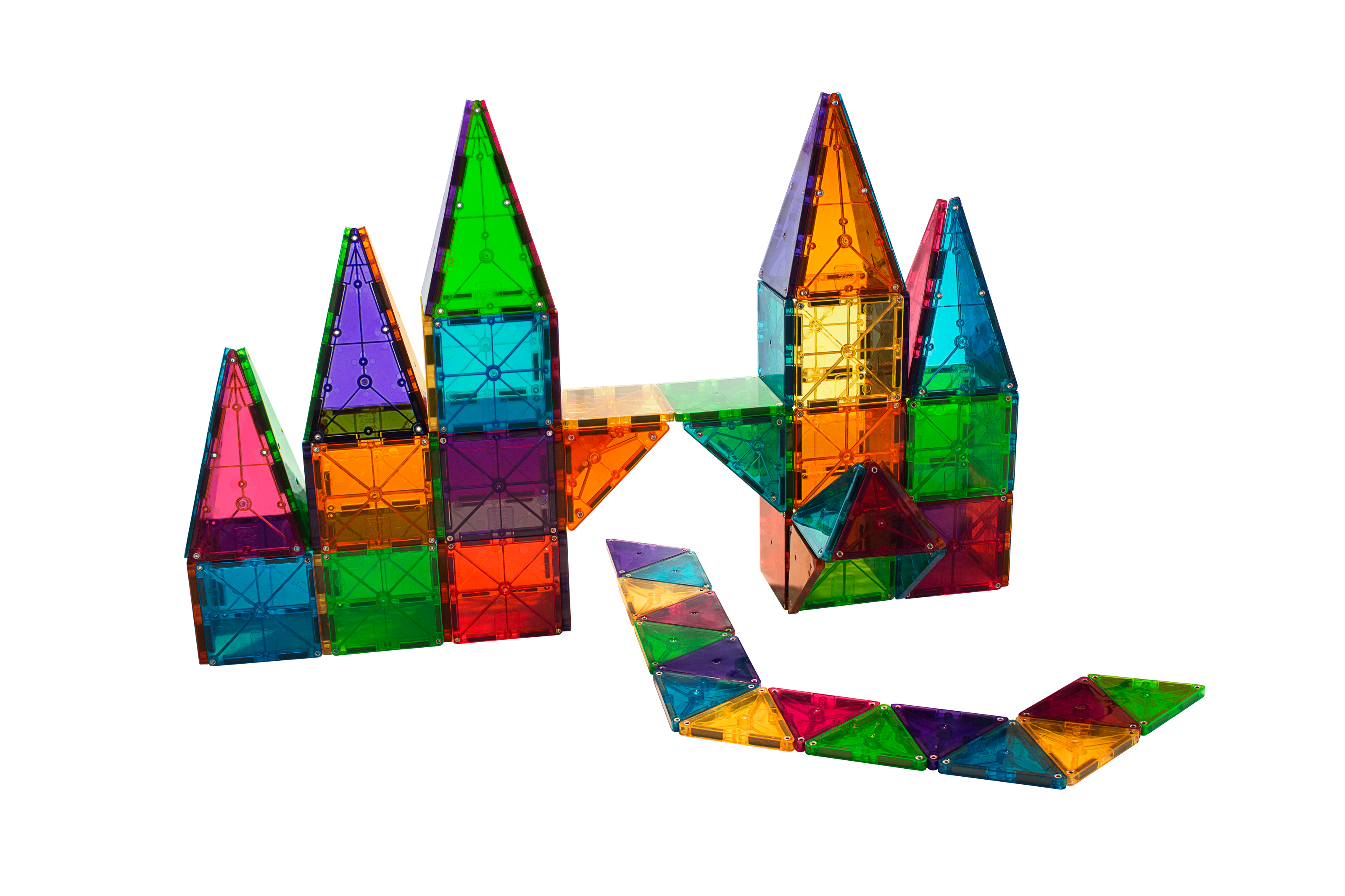 MAGNA-TILES® Classic 100-Piece Set – Magnetic Building Tiles for ...