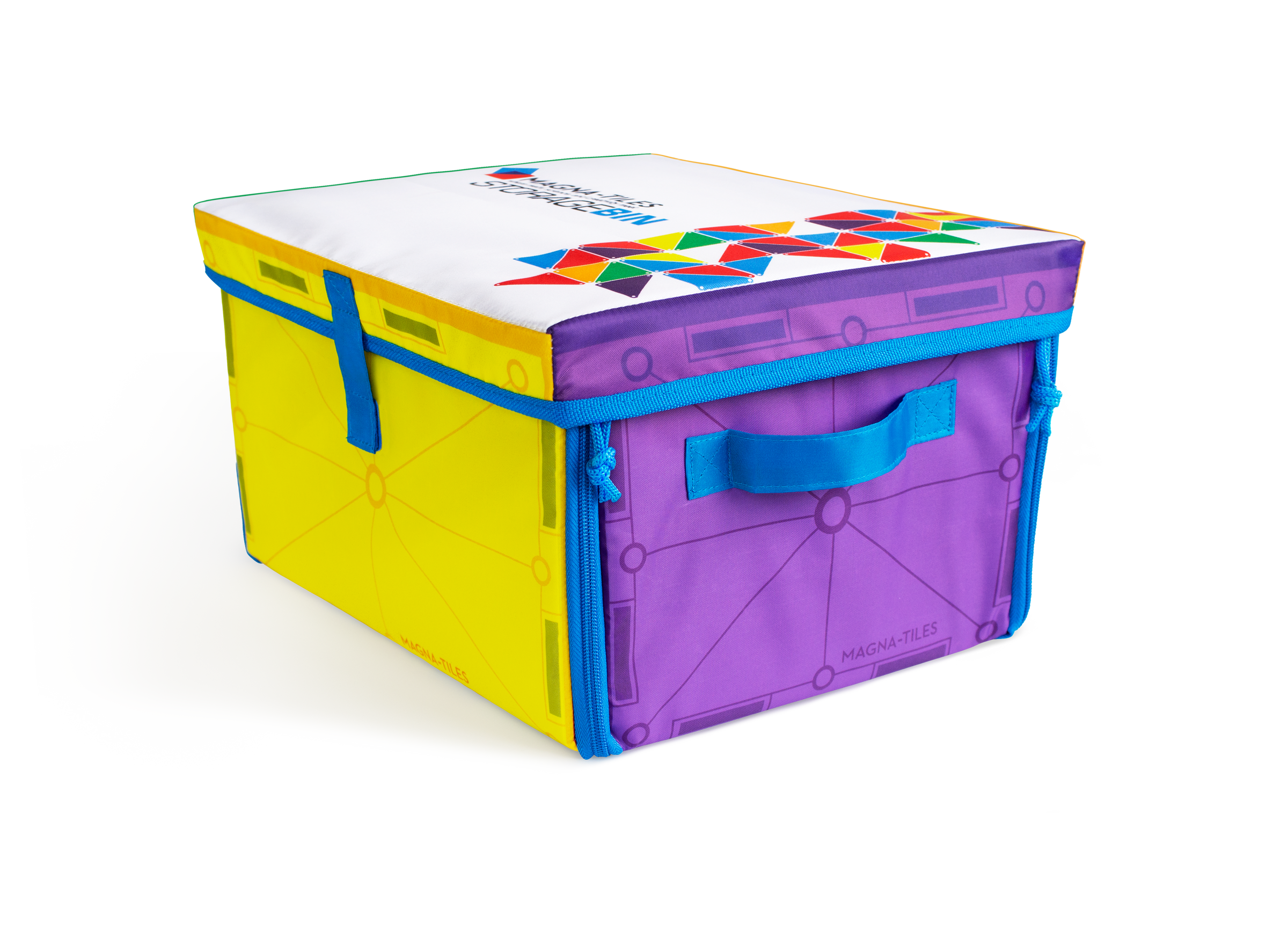 MAGNA-TILES® Storage Bin & Interactive Play Mat – Organize & Play ...