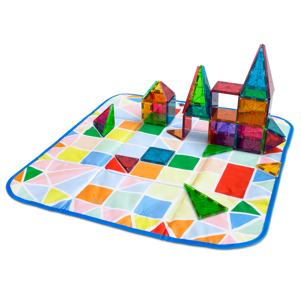 MAGNA-TILES® Storage Bin & Interactive Play Mat – Organize & Play ...